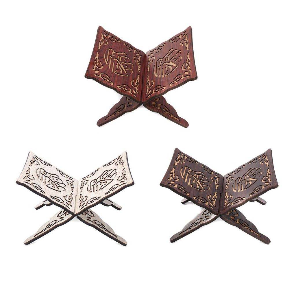 Wooden Muslim Quran Stand (3 Colors) - Muslim Kit